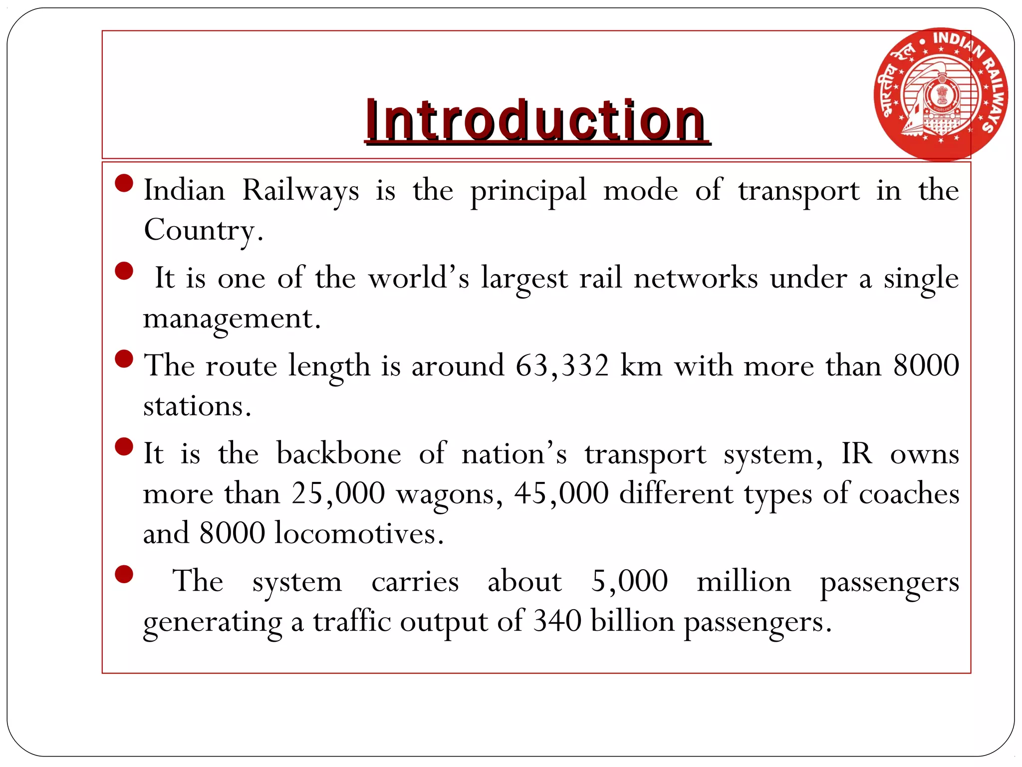 Indian railway prs system | PPT
