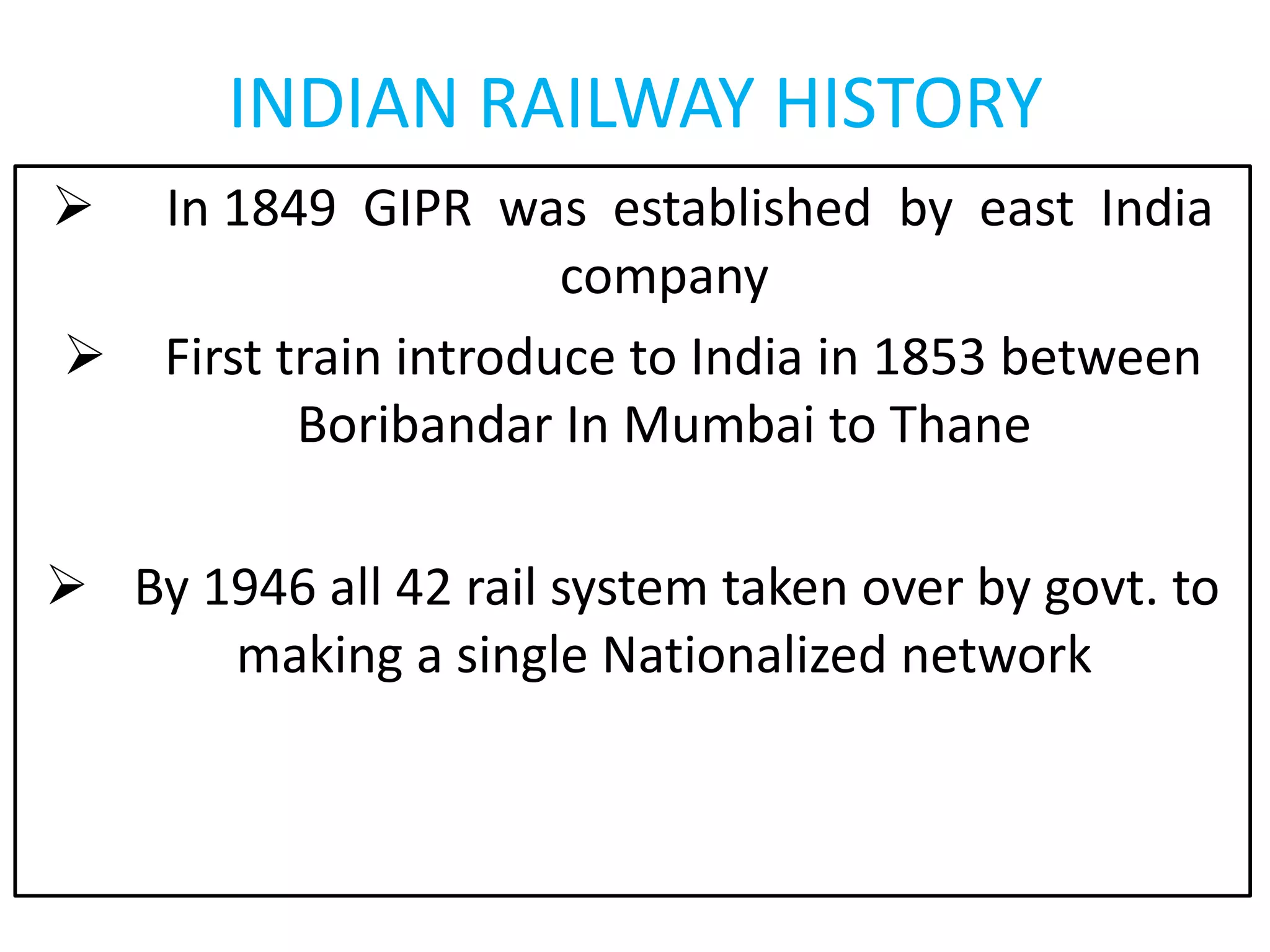 Indian railway history ppt | PPTX