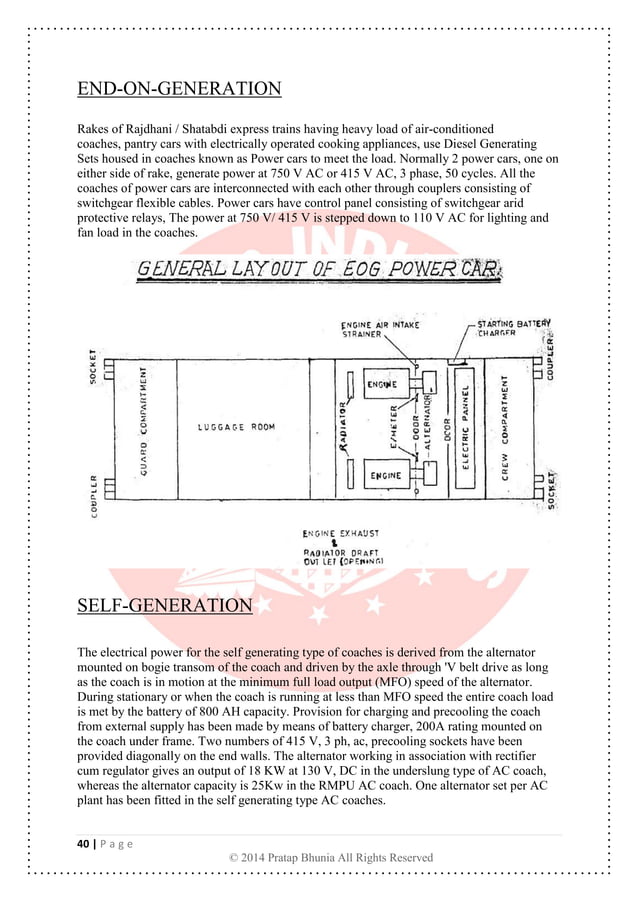 Vocational Training Report on Indian Railway System and Operation | PDF ...