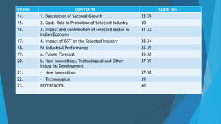 SECTORAL AND INDUSTRY ANALYSIS OF INDIAN RAILWAY | PPTX