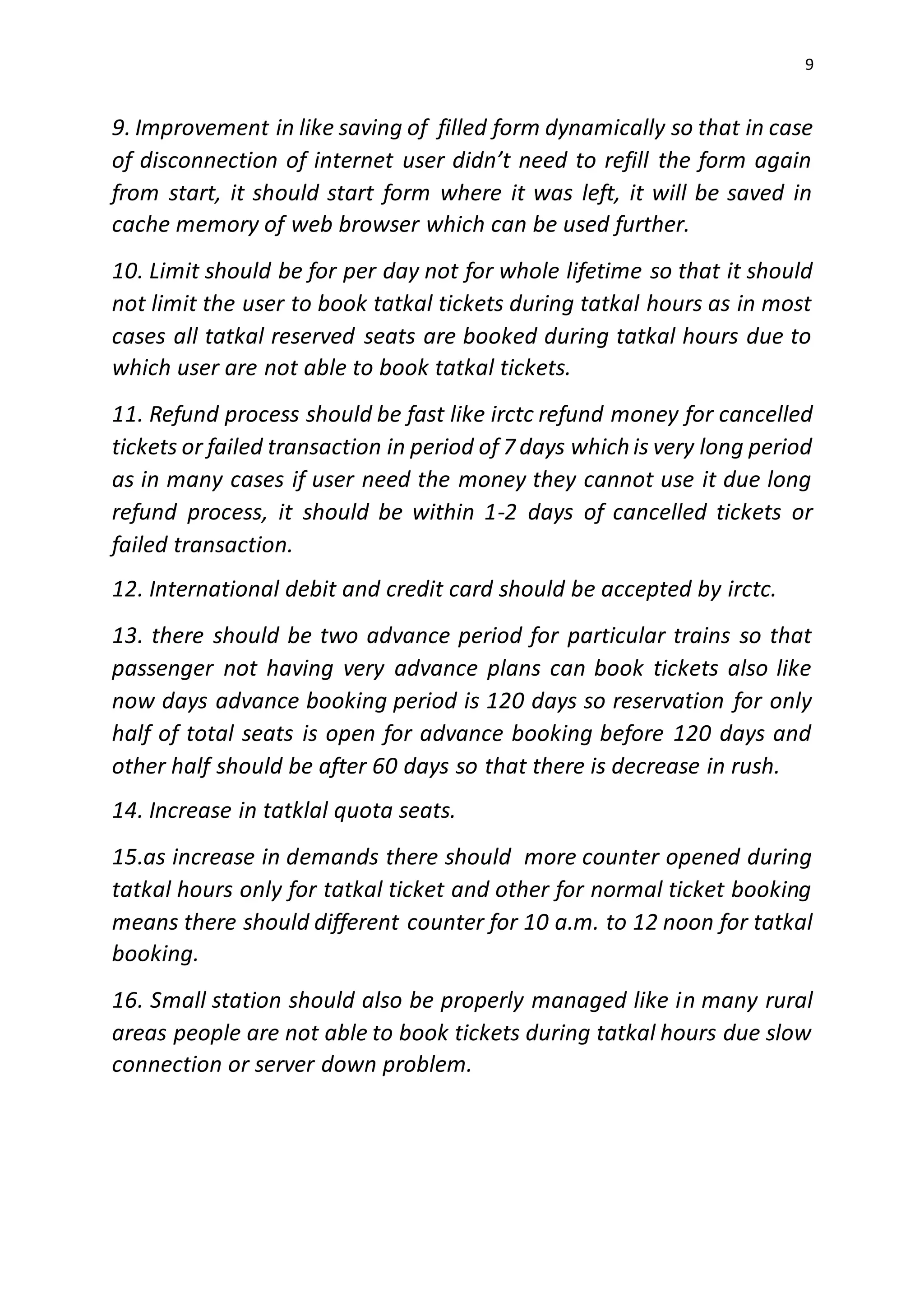 Indian railway reservation problems rsdo report file | DOCX