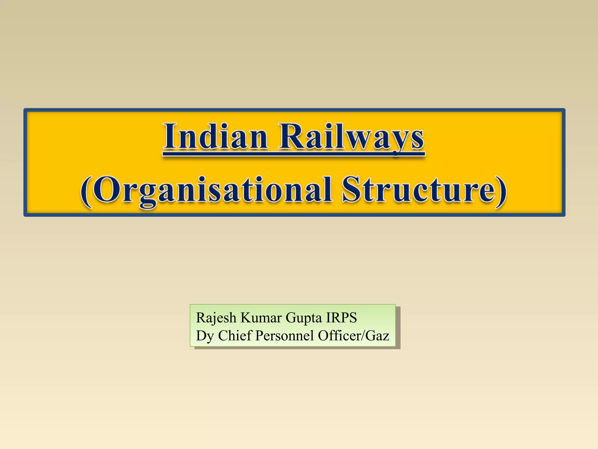 Promotion aspects in Indian railways along with its organisational set ...