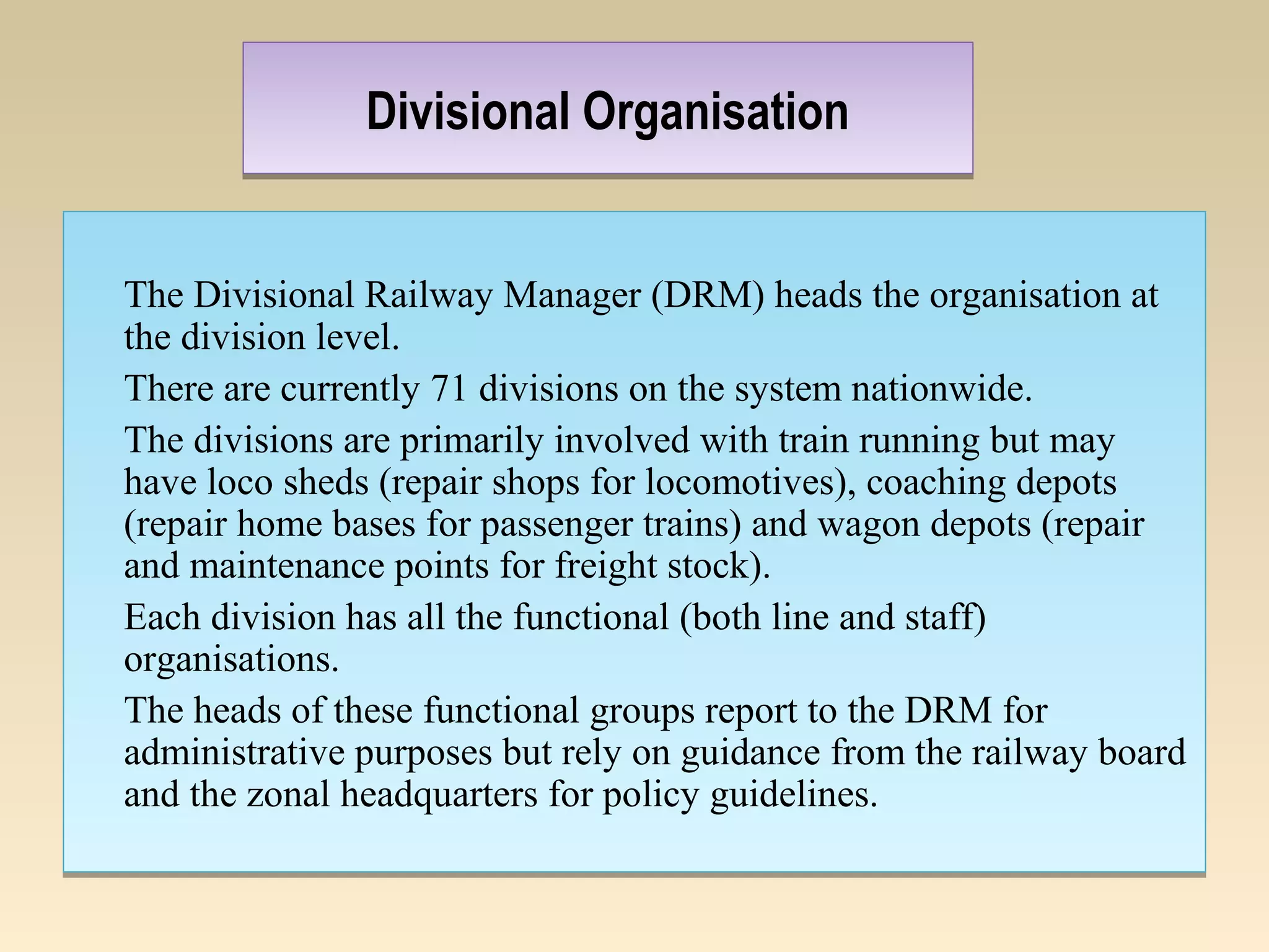 Promotion aspects in Indian railways along with its organisational set ...
