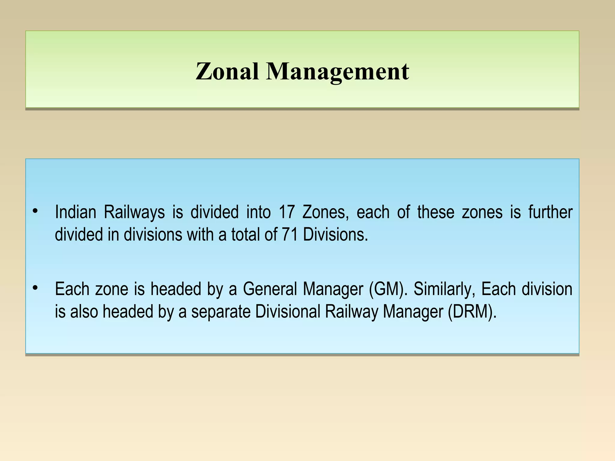 Promotion aspects in Indian railways along with its organisational set ...