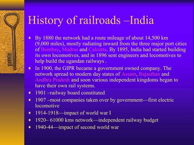 Indian Railway : An Introduction | PPT | Rail Travel | Travel Type
