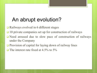 Indian railways - past and present | PPTX