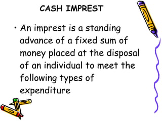 Indian railways financial accounts, audit inspection & cash imprest | PPT