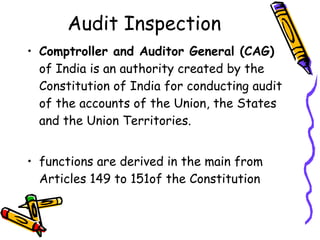 Indian railways financial accounts, audit inspection & cash imprest | PPT