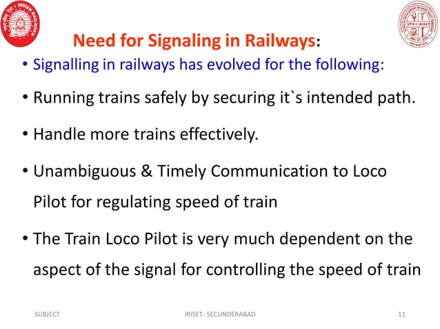Indian Railway Signalling concepts and basics.pdf | Rail Travel ...