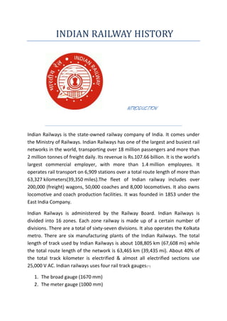 Indian railways mechanical vocational training report 2 haxxo24 i~i | DOCX