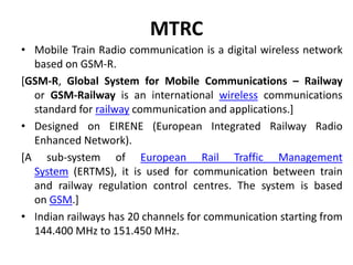 Indian railways traffic control (4) | PPTX