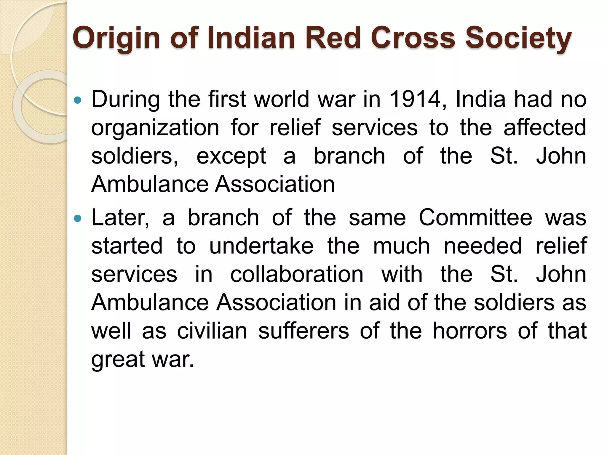 Indian Red Cross Society | PPTX