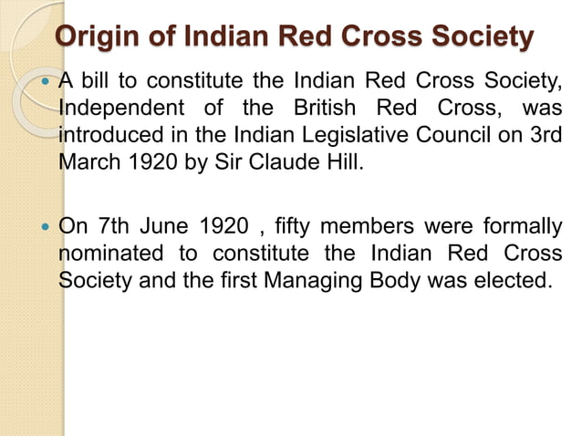 Indian Red Cross Society | PPTX