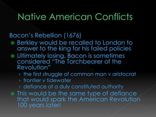 Indian Relations & Bacon’s Rebellion | PPTX