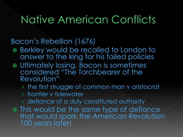 Indian Relations & Bacon’s Rebellion | PPTX