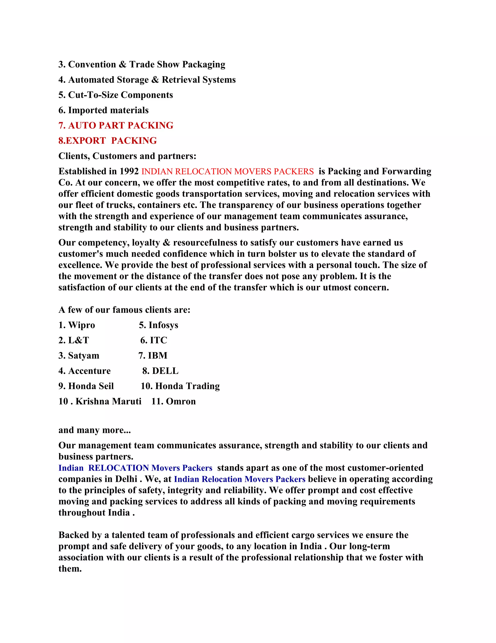 Indian relocation profile | PDF