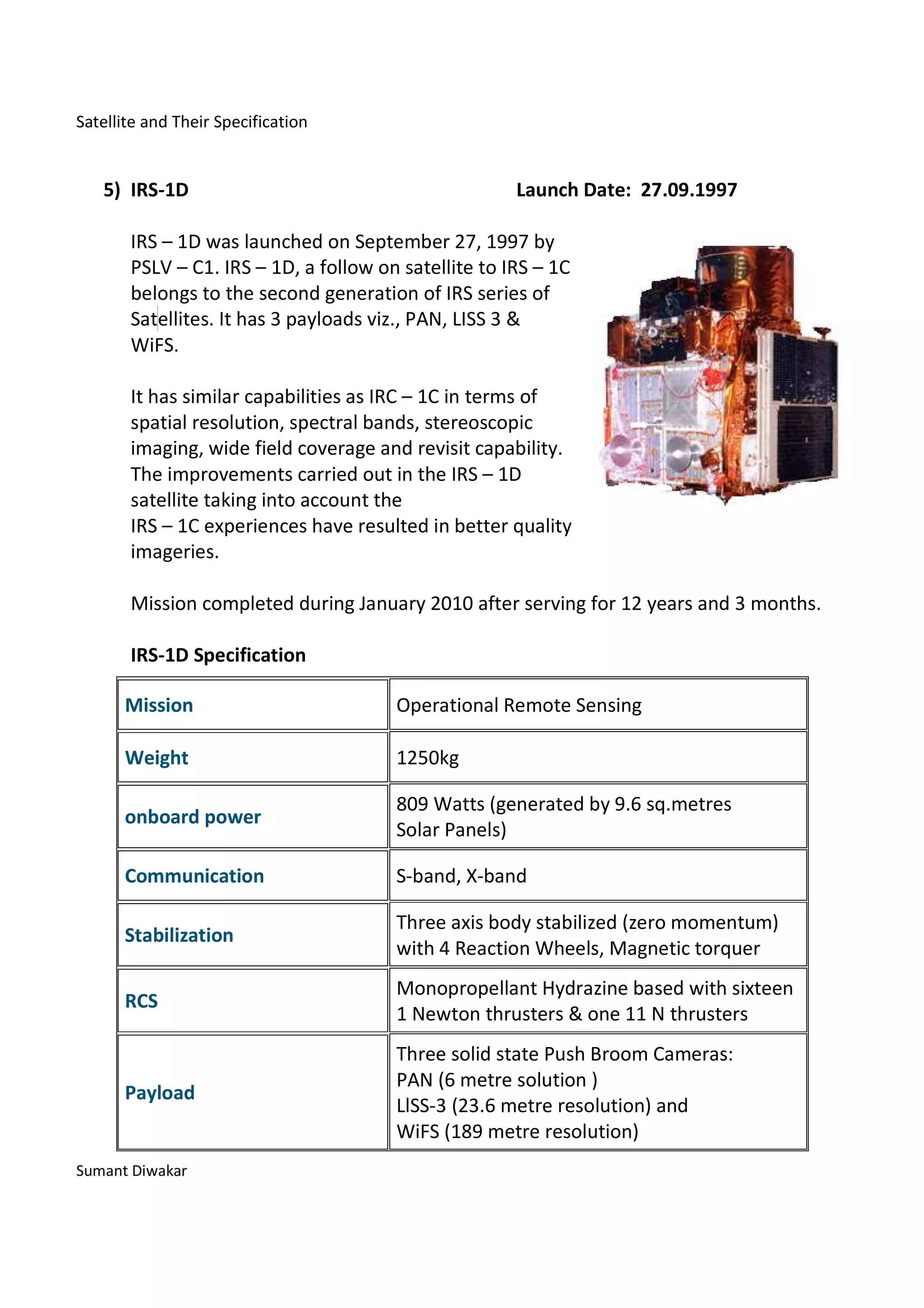Indian remote sensing | PDF