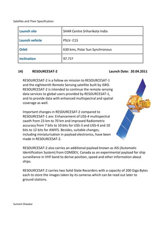Indian remote sensing | PDF | Space and Astronomy | Science