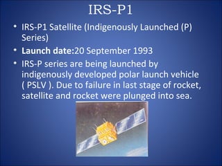 Indian remote sensing satellites | PPT