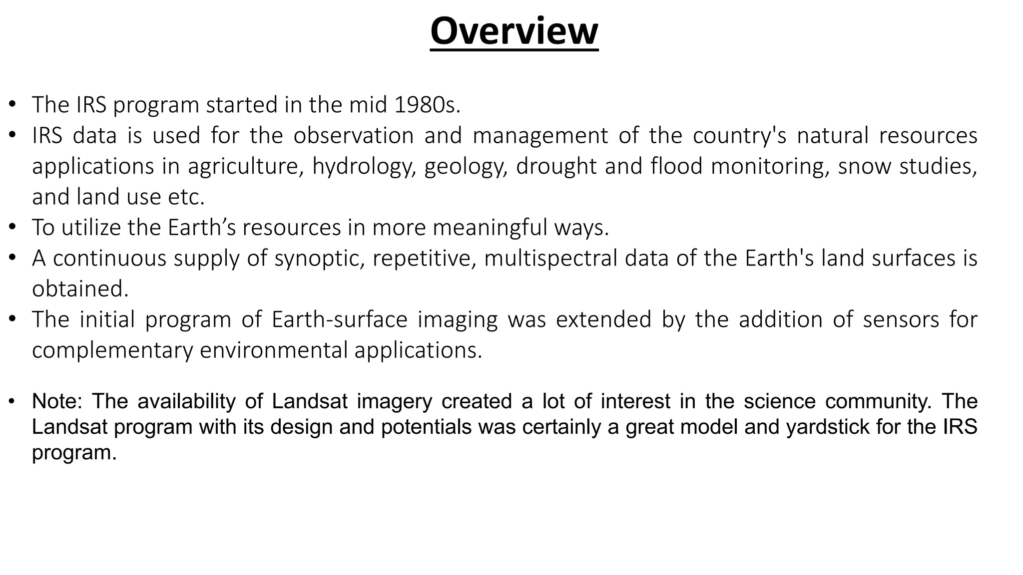 Indian remote sensing satellites | PPTX