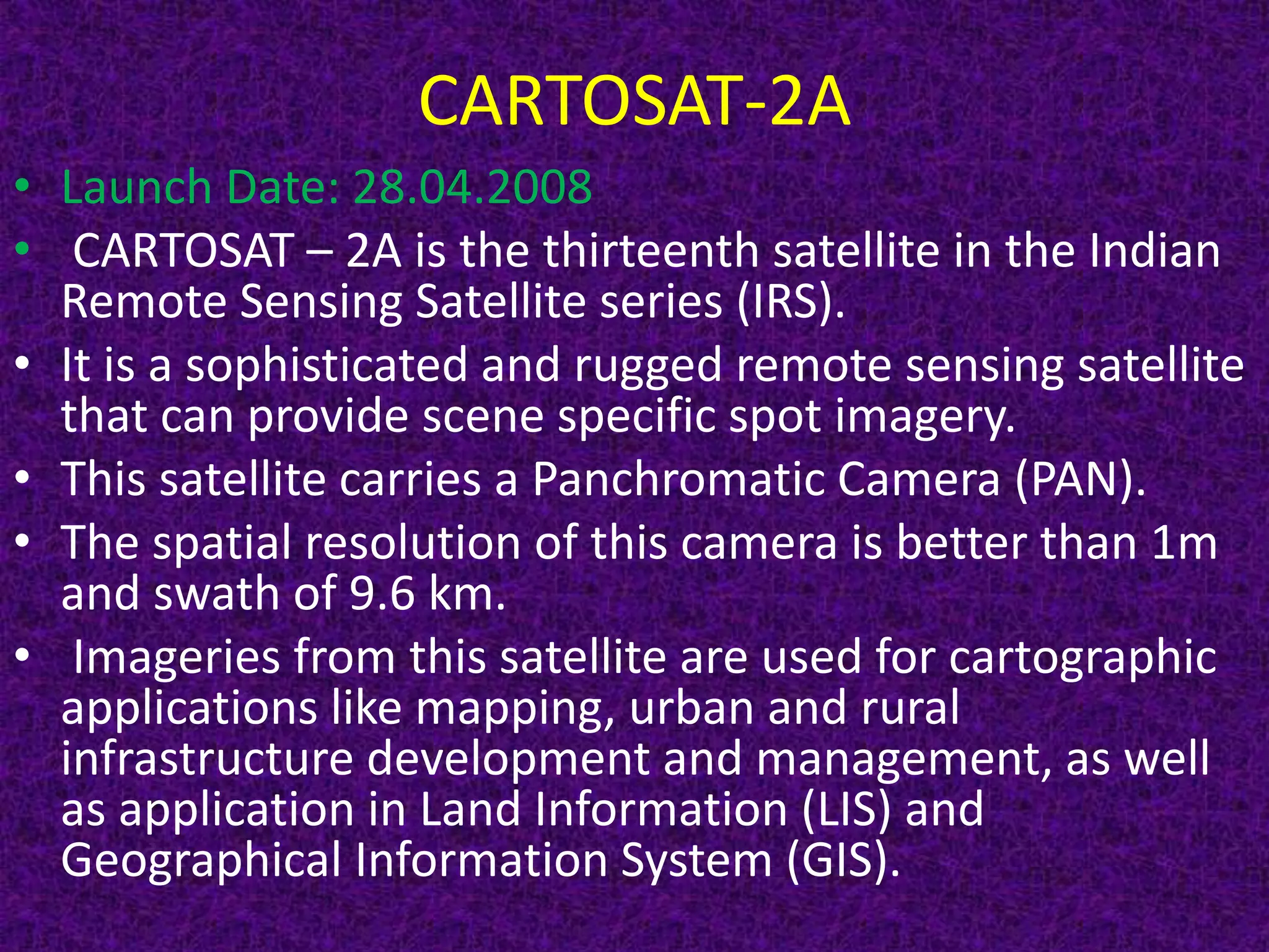Indian Remote Sensing satellites (IRS).pptx