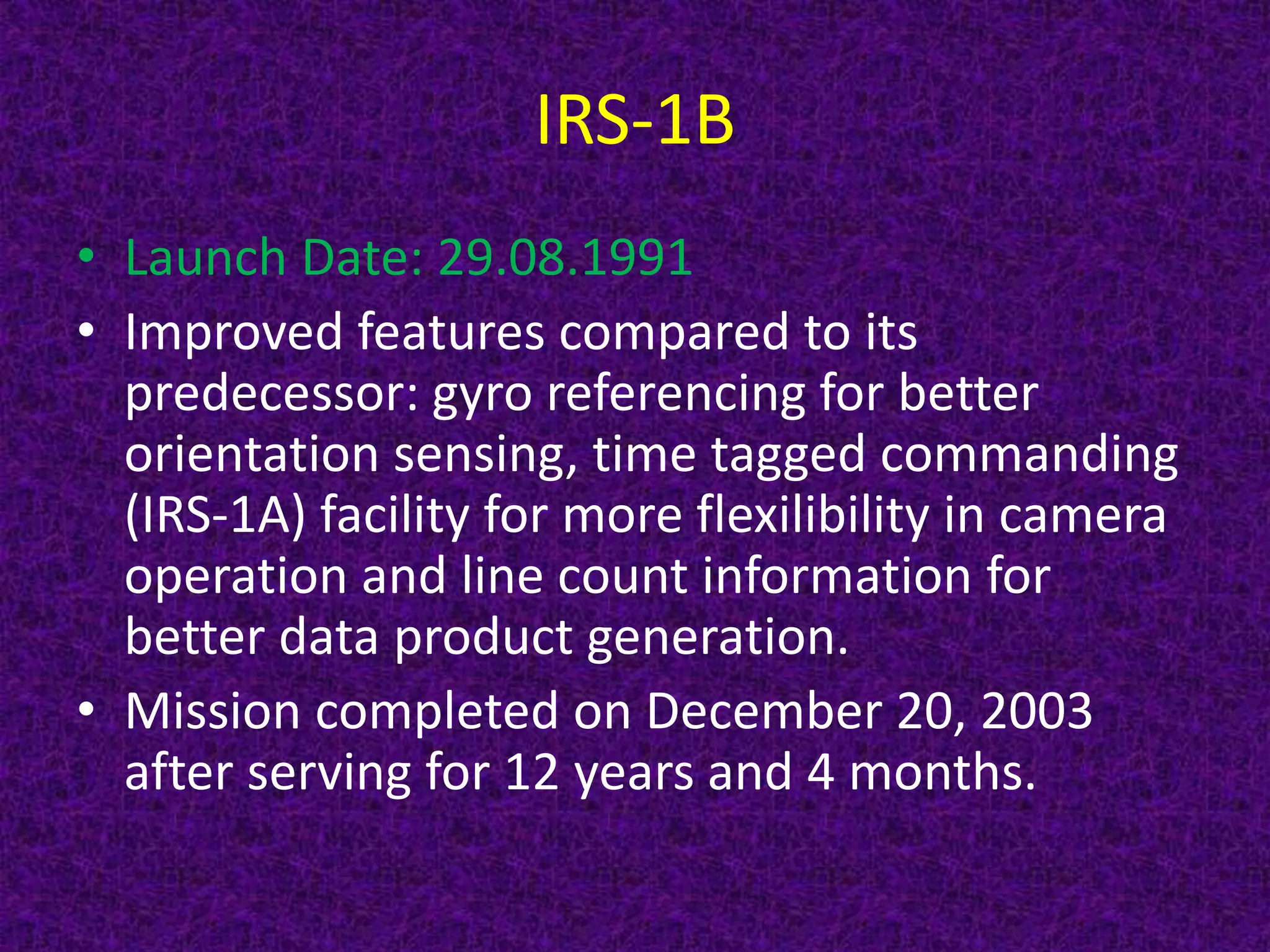 Indian Remote Sensing satellites (IRS).pptx