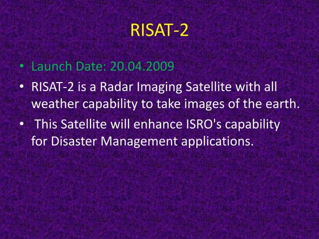 Indian Remote Sensing satellites (IRS).pptx | Cameras and Camcorders ...