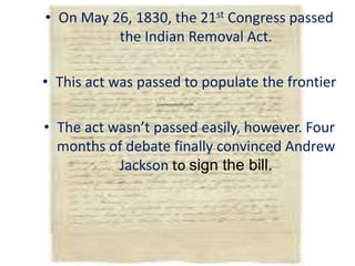 Indian Removal | PPTX