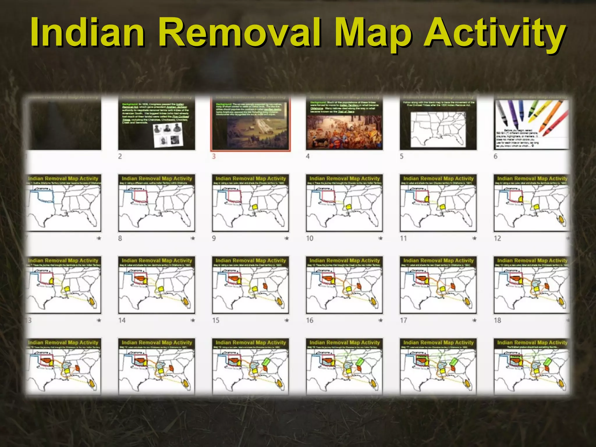 Indian Removal Map Activity | PPT