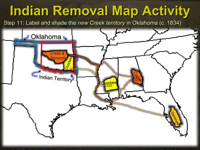 Indian Removal Map Activity | PPT