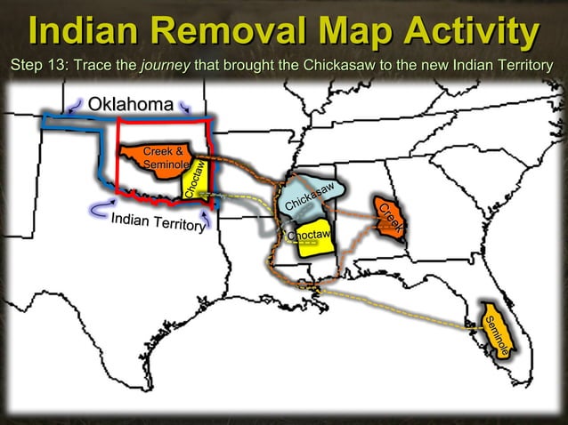 Indian Removal Map Activity | PPT