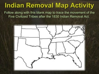 Trail Of Tears Blank Map