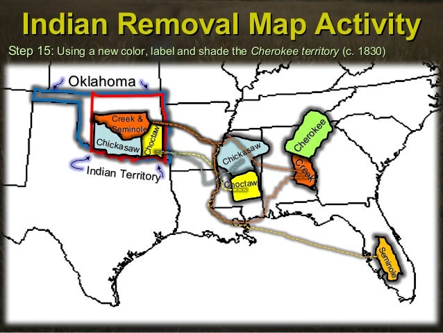 Indian Removal Map Activity