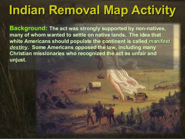 Indian Removal Map Activity