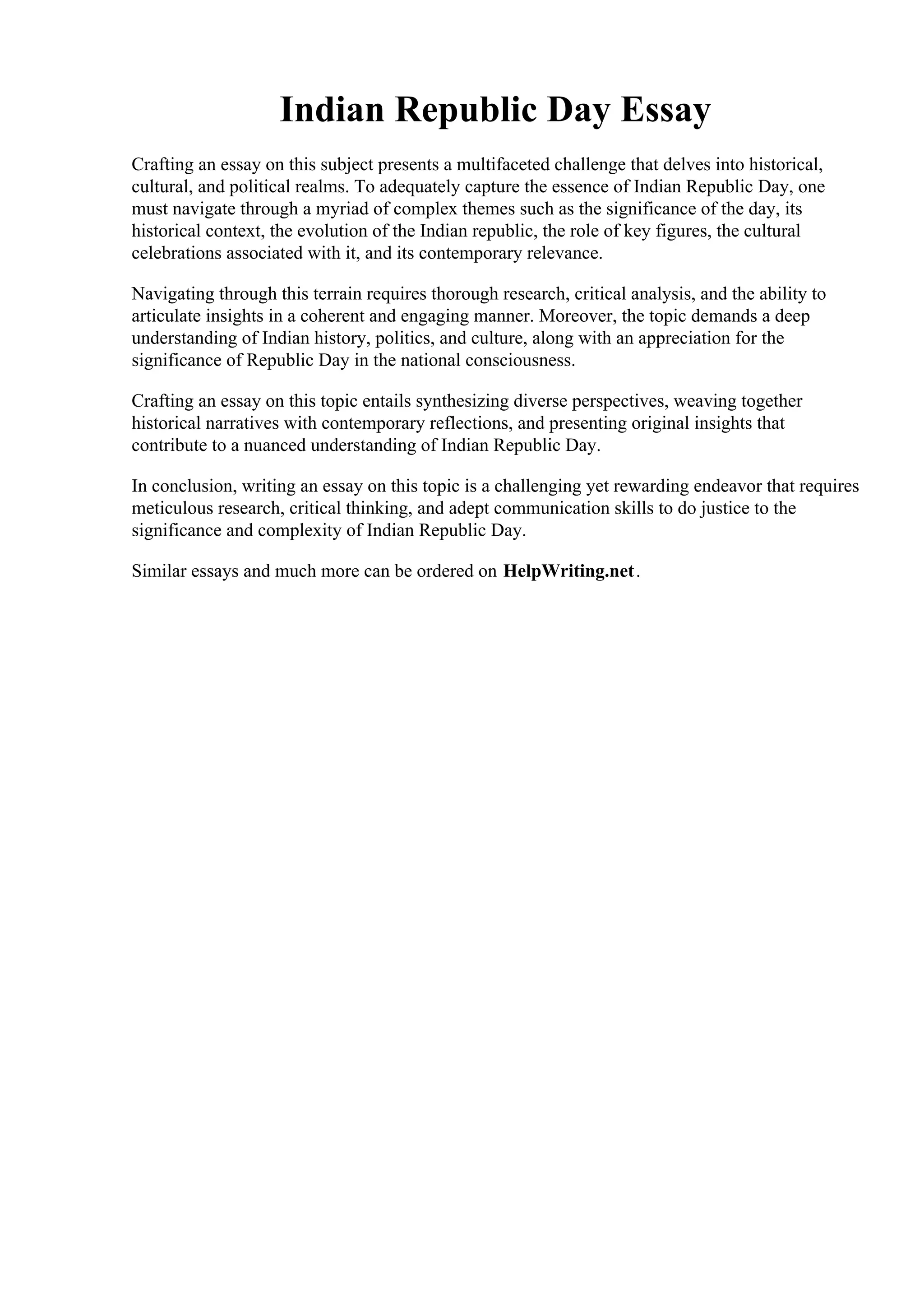 Indian Republic Day Essay. paragraph-on-independence-day-of-india ...