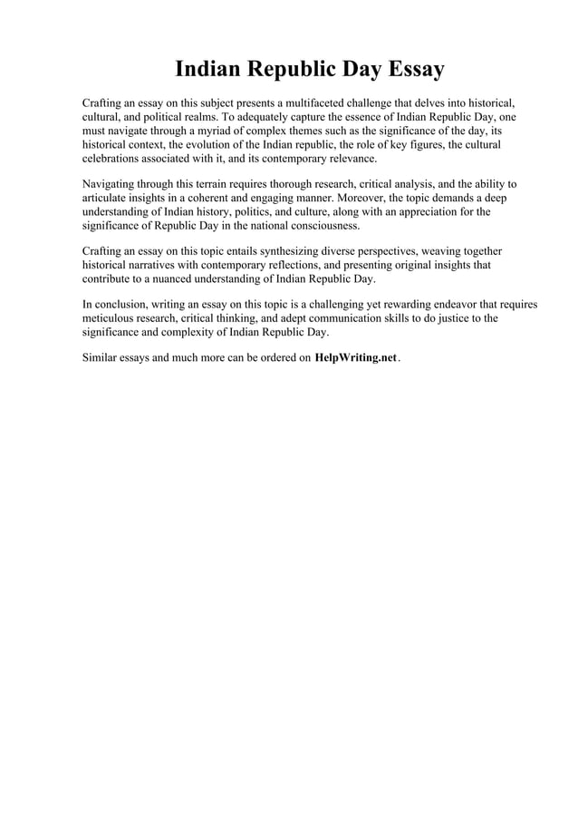 Indian Republic Day Essay. paragraph-on-independence-day-of-india ...