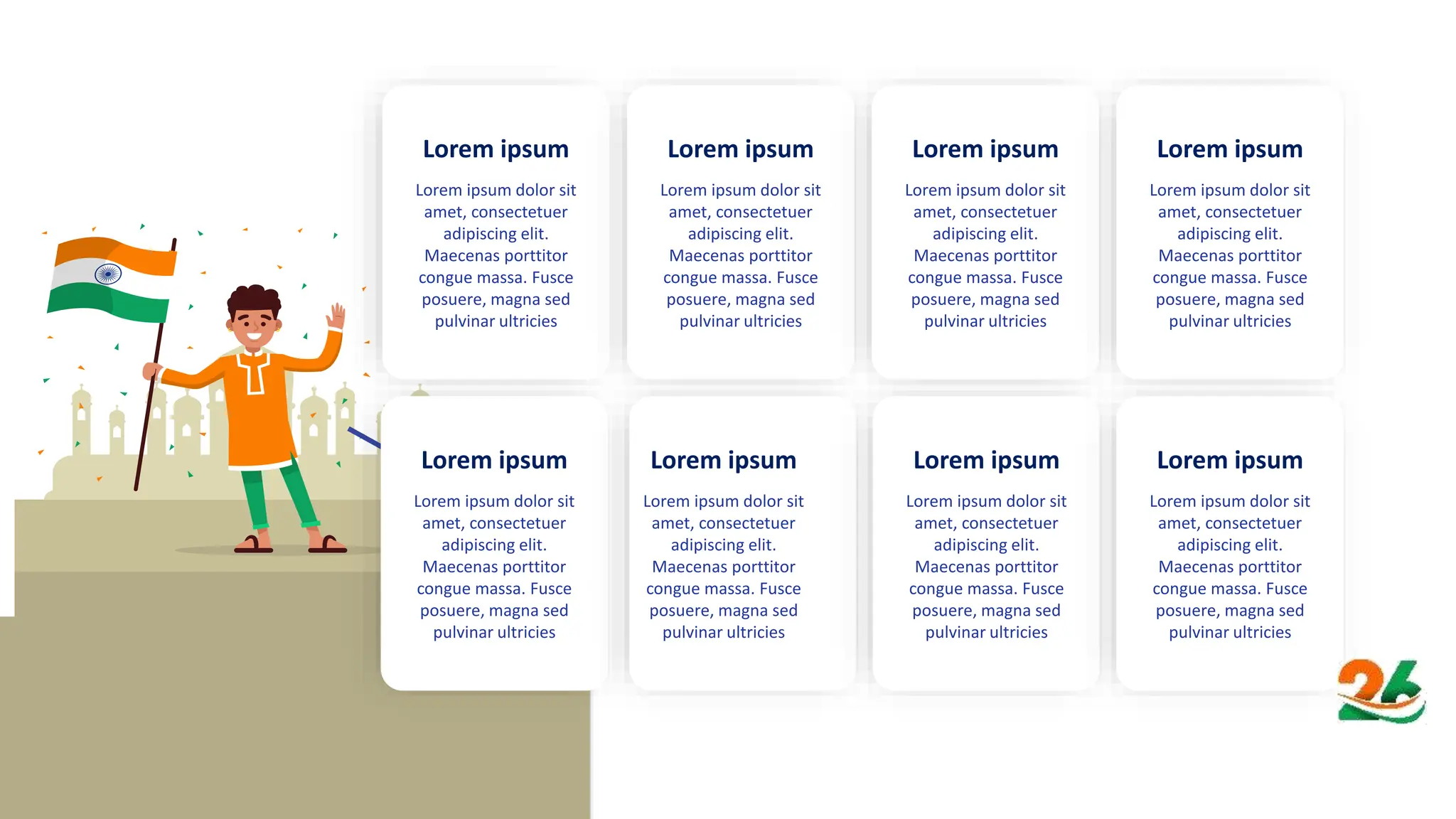 Free Indian Republic Day template from best presentation design agency ...