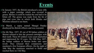 War of Independence 1857 (Indian Revolt 1857) | PPTX