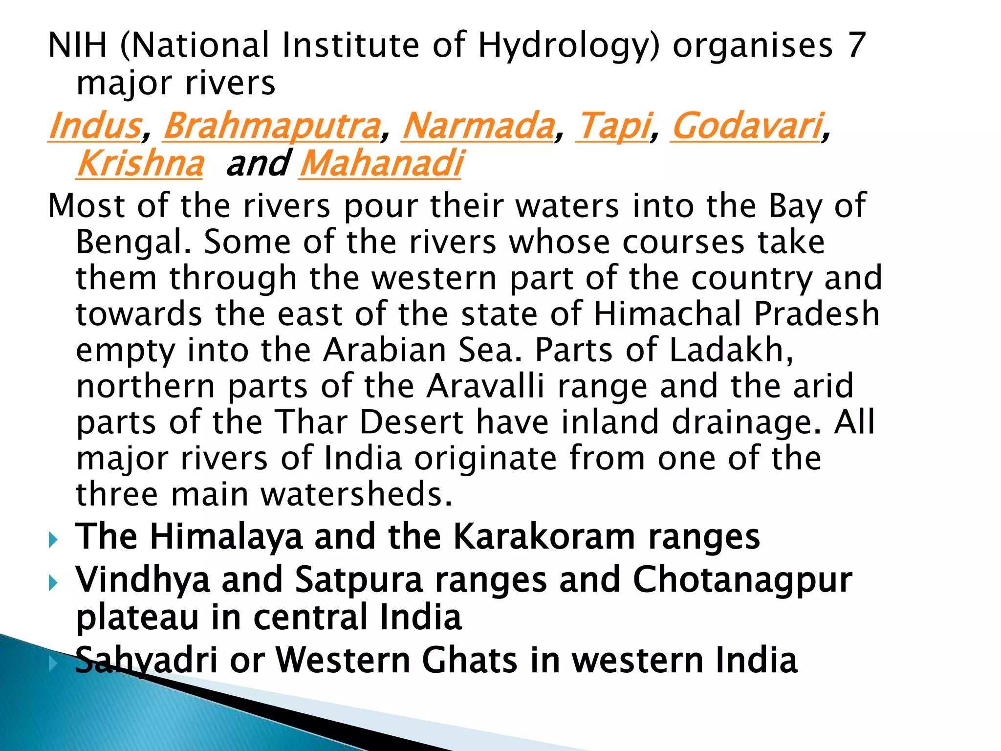 Indian rivers | PPTX