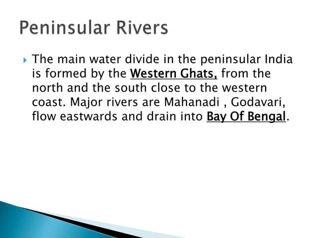 Indian river system | PPTX | Asia Travel | Travel Locations