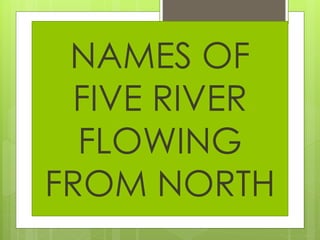 Indian river system and flood | PPTX