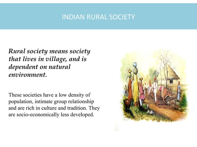 Indian rural society | PPT | Land and Farms | Real Estate