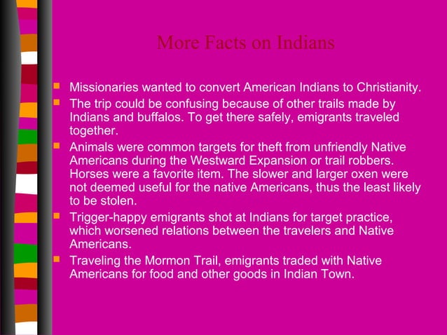 Native Americans Along Oregon Trail | PPT
