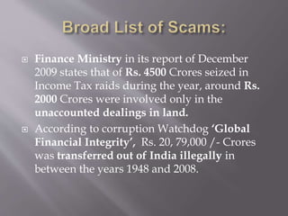 Indian scams | PPTX | Business Accounting & Finance | Business