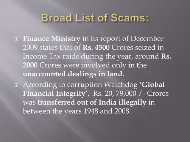 Indian scams | PPTX | Business Accounting & Finance | Business