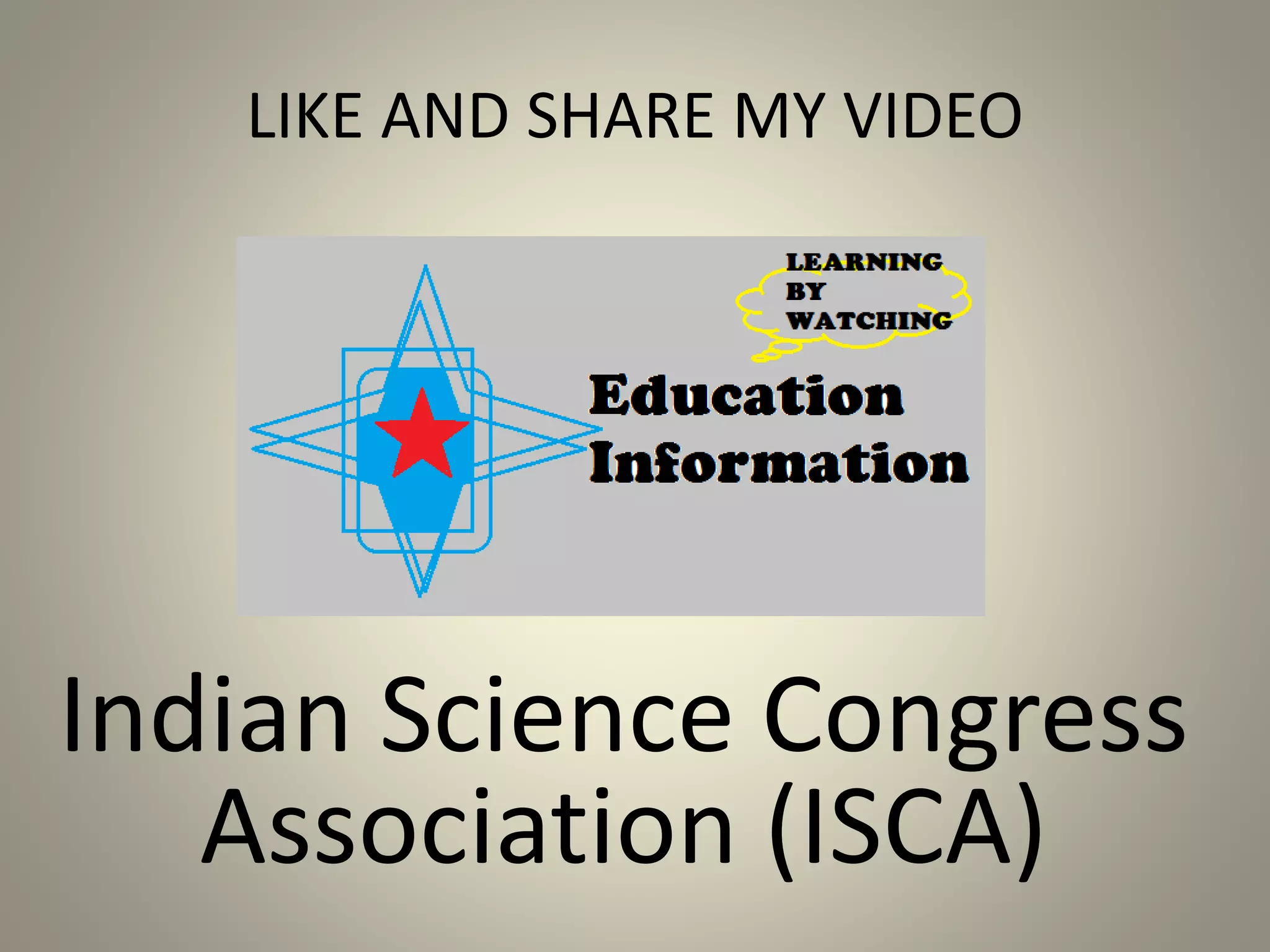Indian science congress association | PPTX