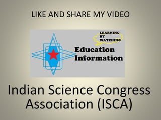 Indian science congress association | PPTX