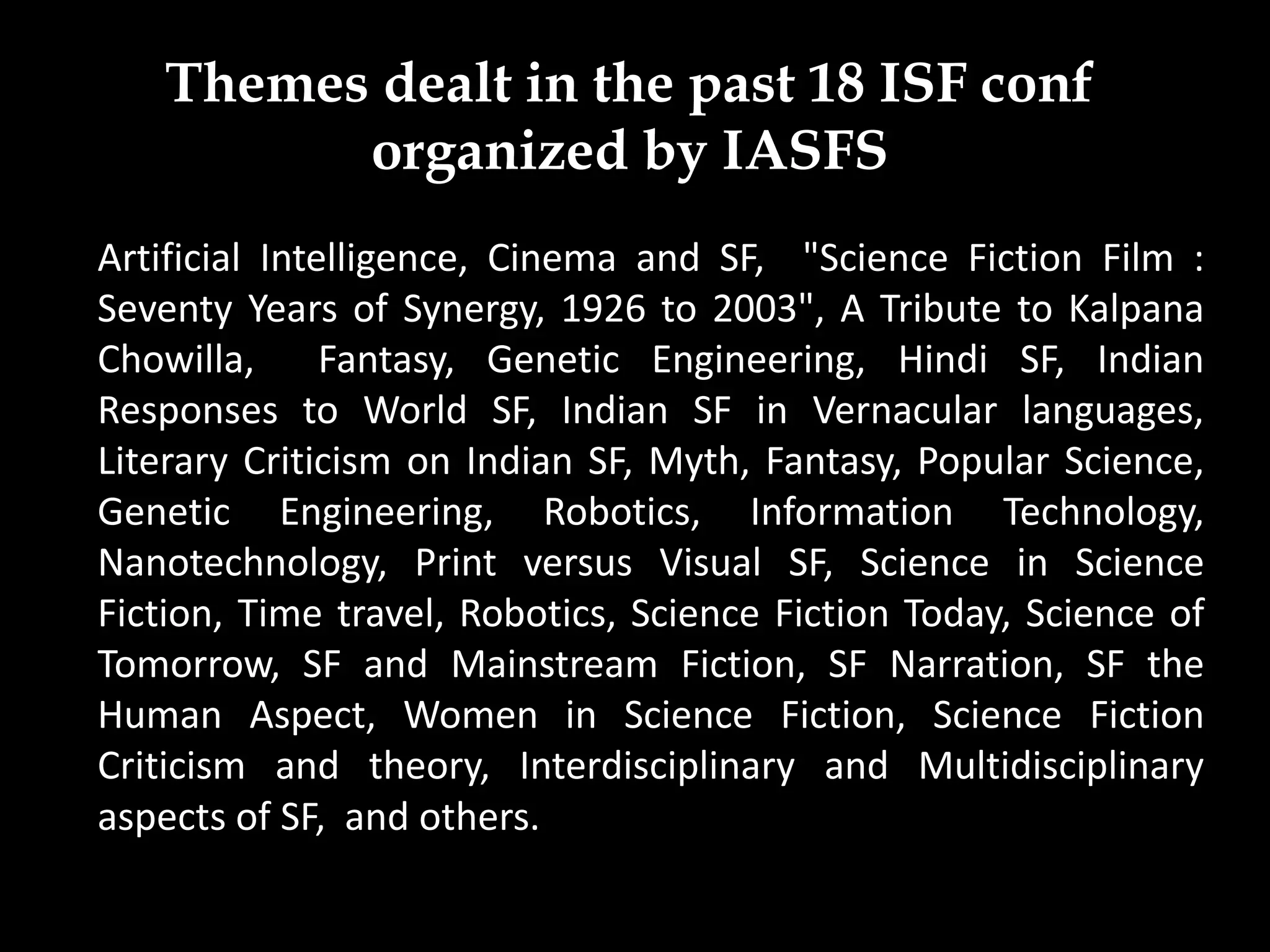 Indian Science Fiction | PPTX