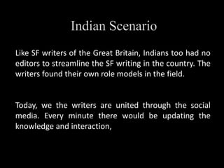 Indian Science Fiction | PPTX