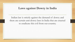 Indian social problems | Dowry system | definition, causes, effect ...